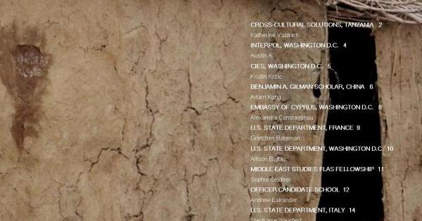 Small World Magazine - Winter 2013 | International Studies